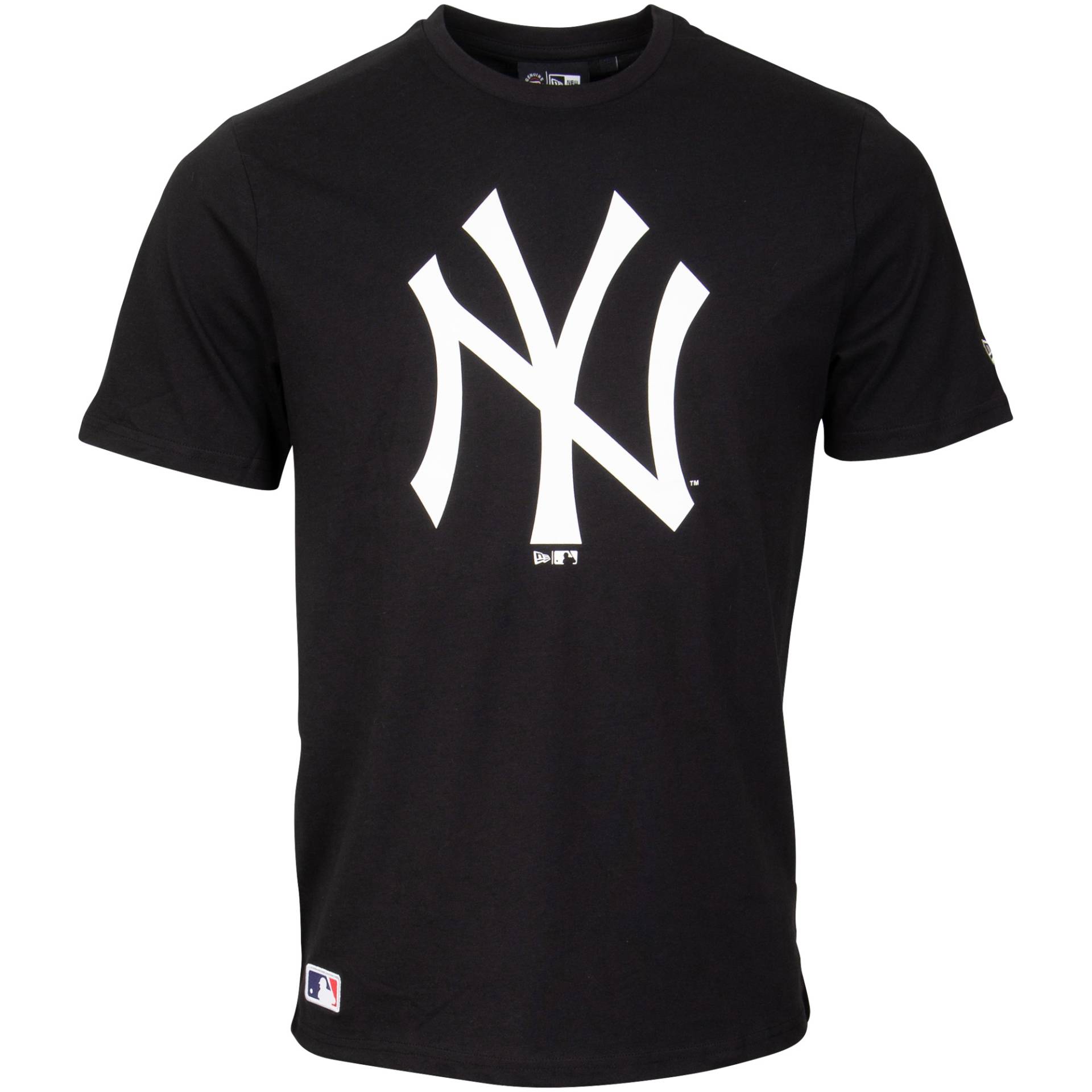 New York Yankees T-Shirt mit großem NY Logo in schwarz